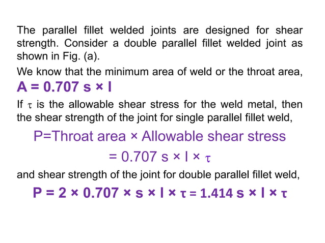 Design of Welded Joints | PPT | Physics | Science