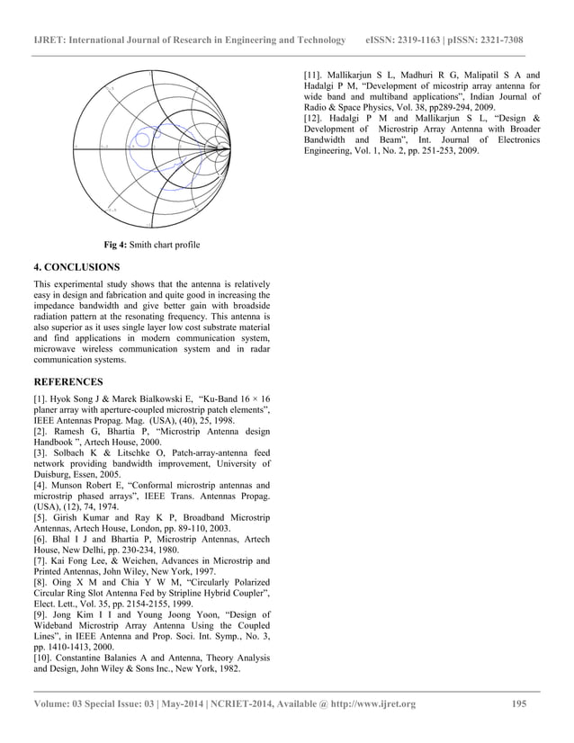 Design of wide band microstrip array antenna using direct coupled technique | PDF