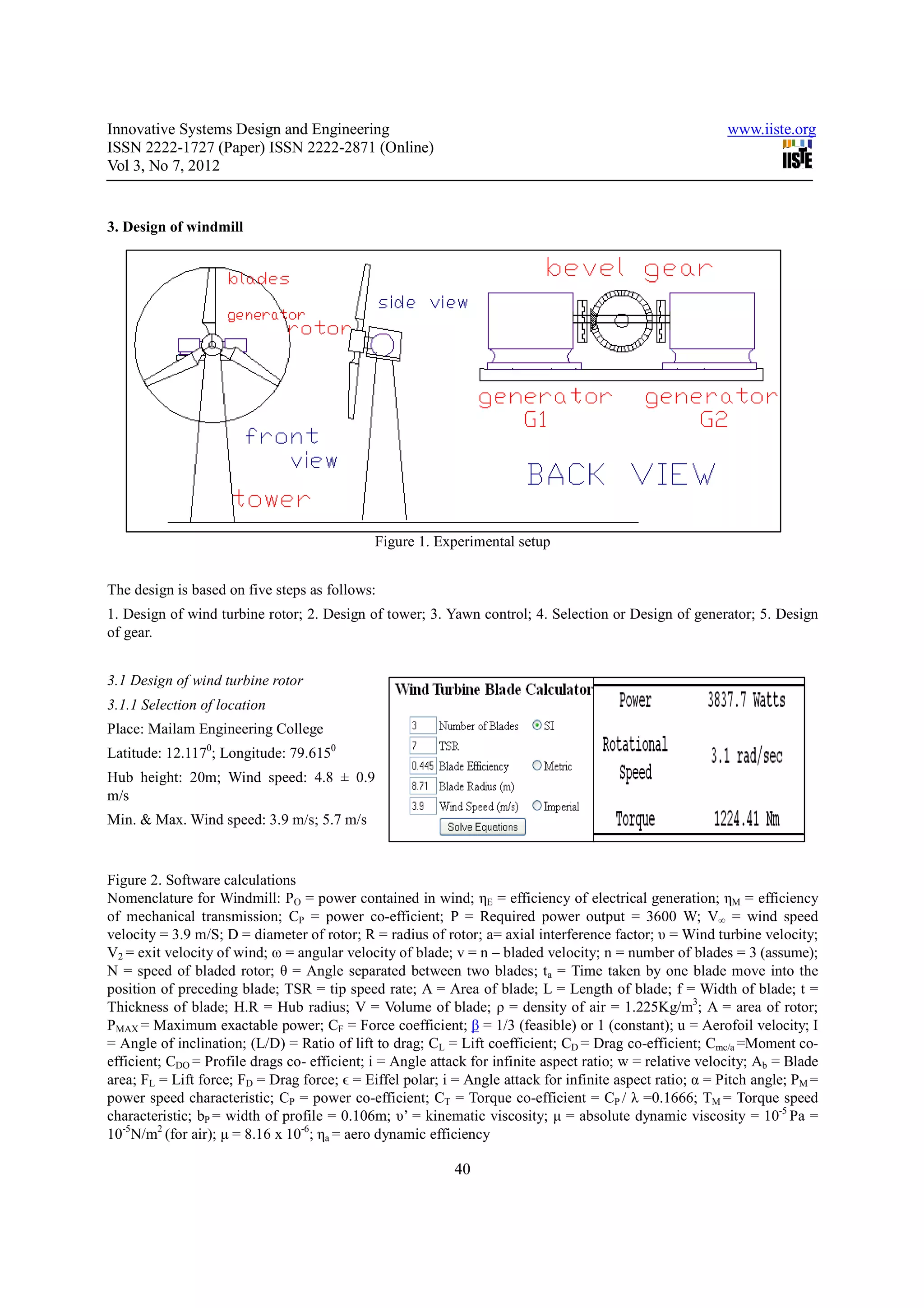 Design of windmill power generation using multi generator and single ...