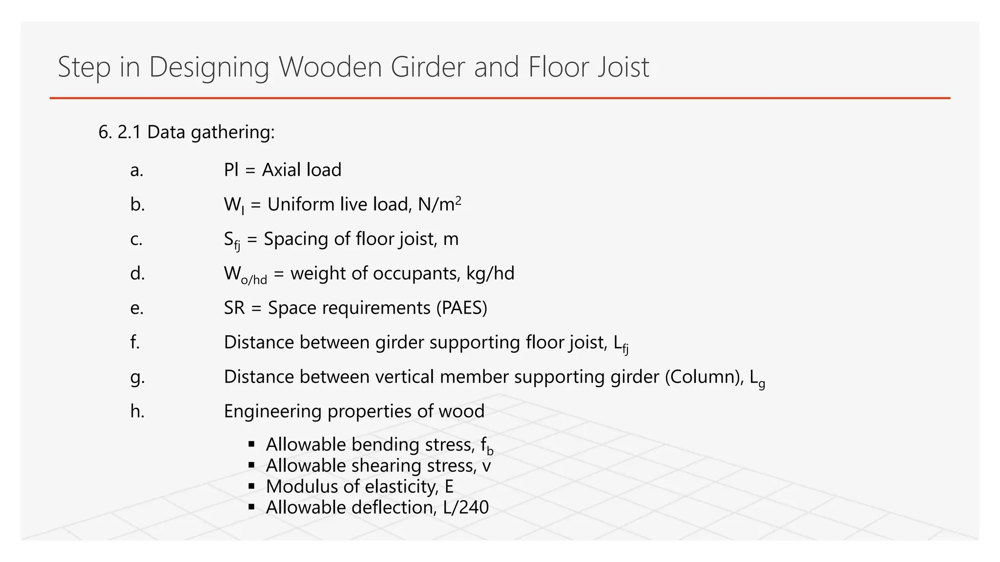 Design of Wooden Floor Joist and Girder.pptx