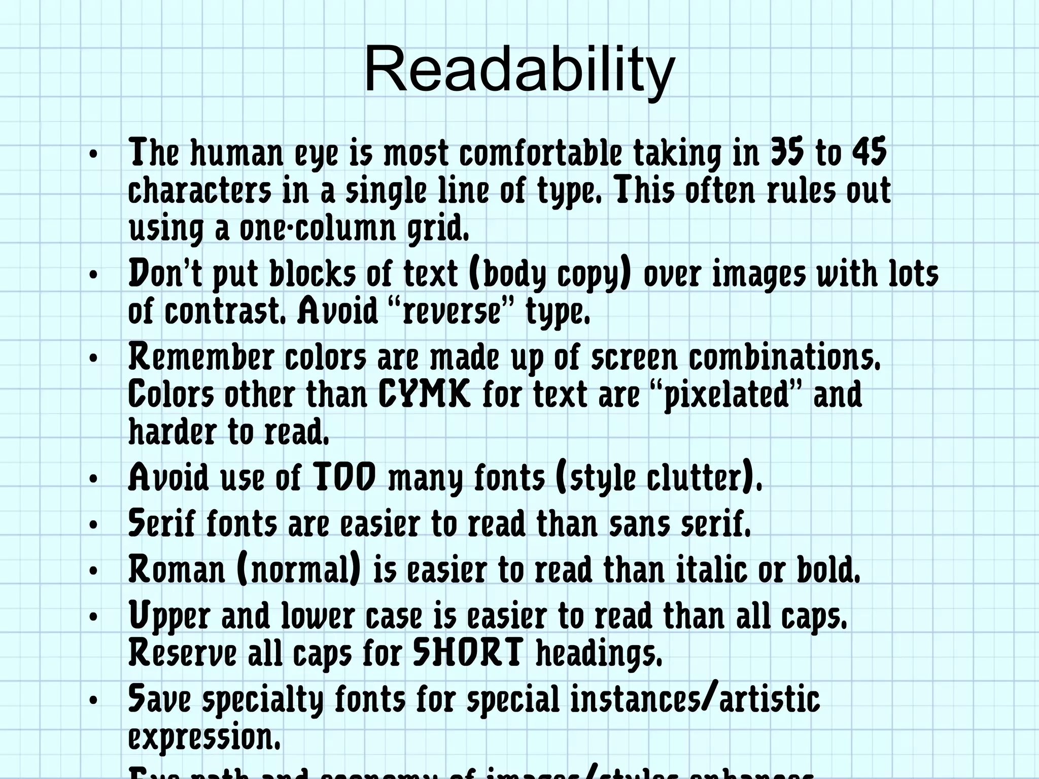 Designing on a grid | PPT