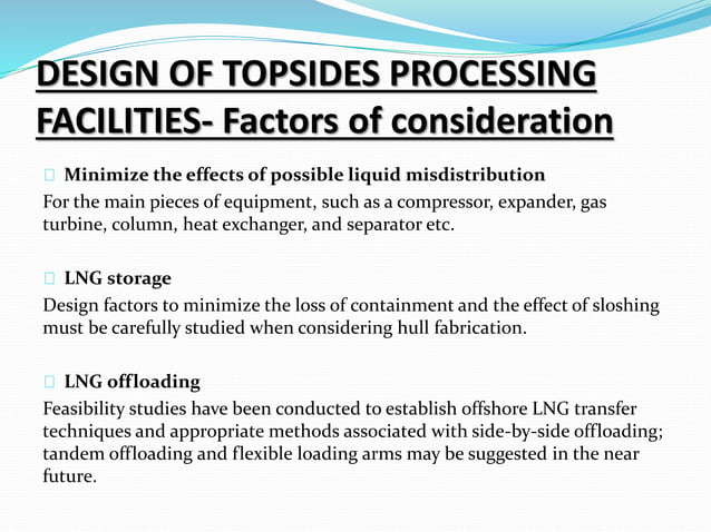 Design & operation of topsides gas field | PPTX | Civil Engineering ...