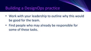 Everything you want to know about DesignOps and were afraid to ask | PPTX