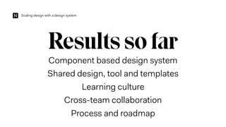 Scaling design with a design system | PPT