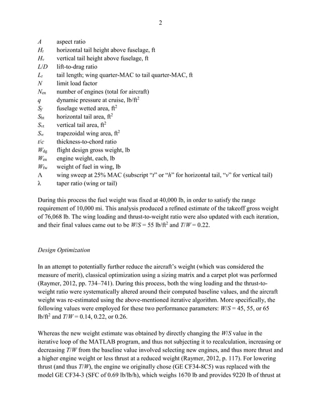 Design Optimization and Carpet Plot | PDF | Aviation Industry | Industries