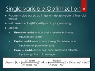 Design optimization of airplanes | PPTX