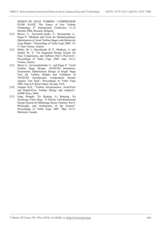 Design optimization of an axial flow compressor for industrial gas turbine | PDF