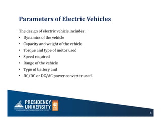 Design parameters of electric vehicles ksr | PDF