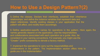 Design pattern and their application | PPT