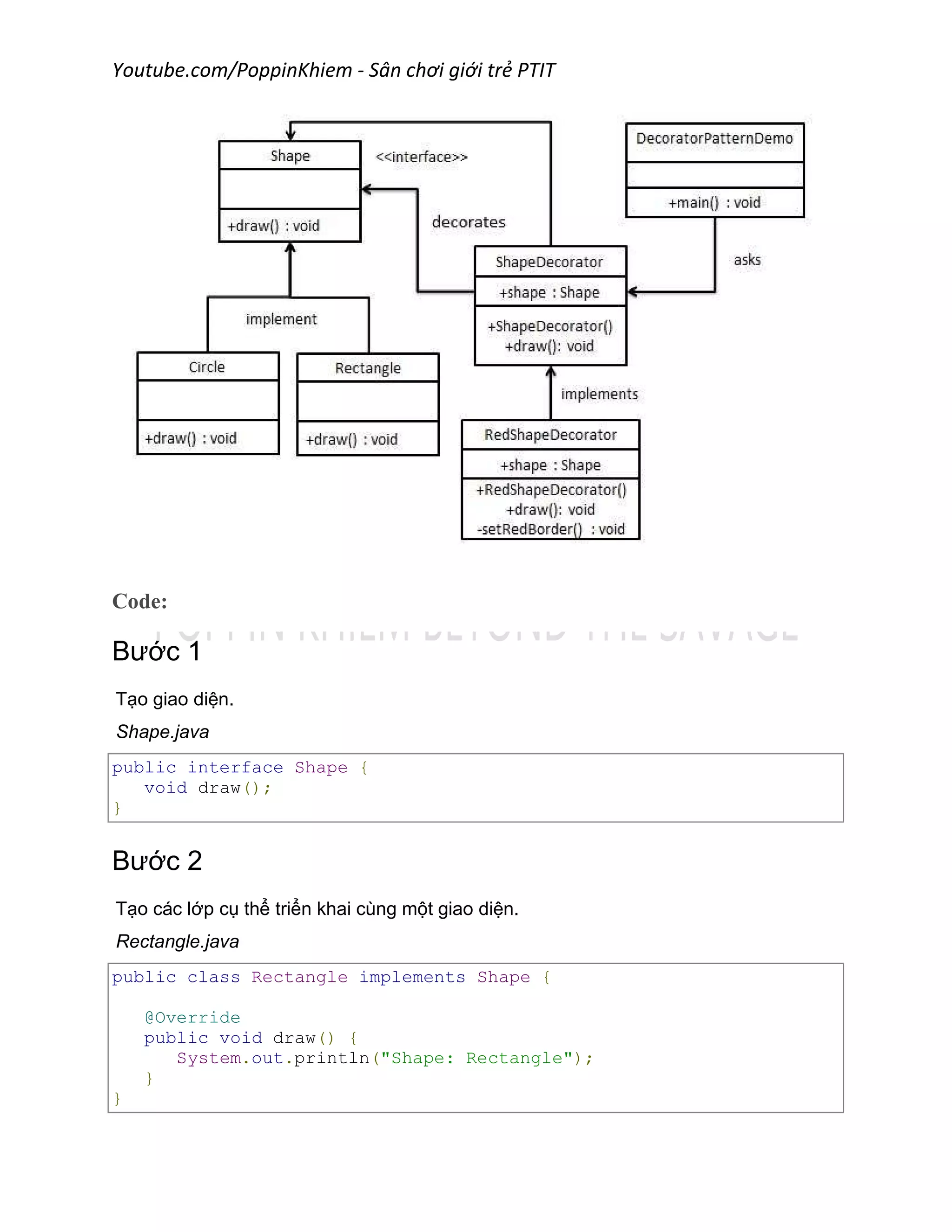 15 Design pattern - Kiến trúc và thiết kế phần mềm PTIT | PDF