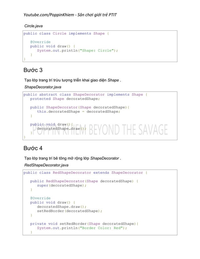 15 Design pattern - Kiến trúc và thiết kế phần mềm PTIT | PDF