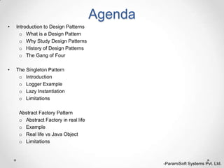 Design pattern (Abstract Factory & Singleton) | PPT