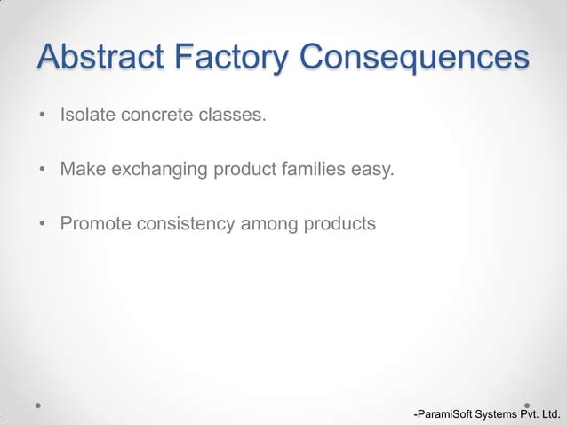 Design pattern (Abstract Factory & Singleton)