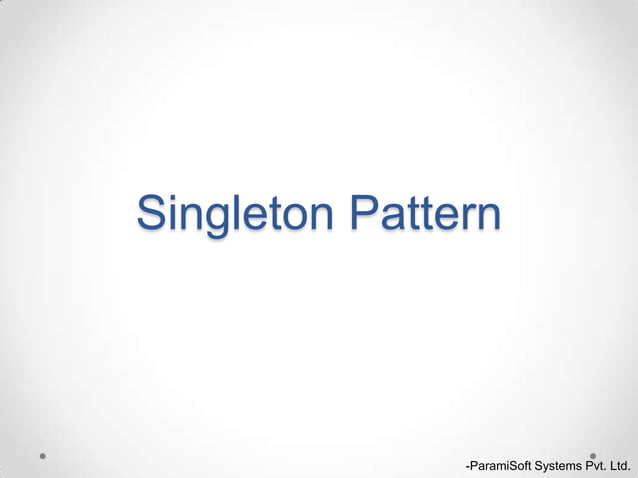 Design pattern (Abstract Factory & Singleton)