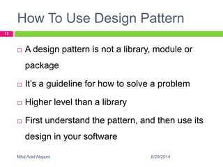 Design pattern | PPTX | Programming Languages | Computing