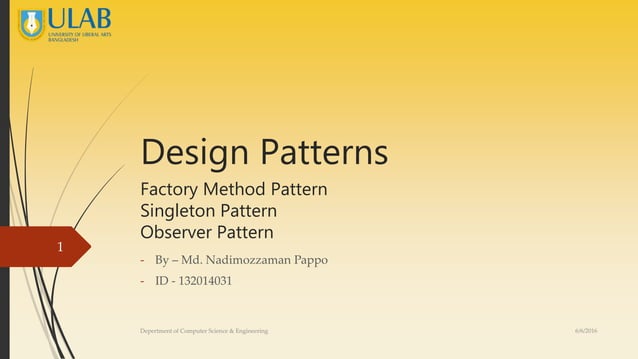 Design pattern - Software Engineering | PPTX | Programming Languages ...