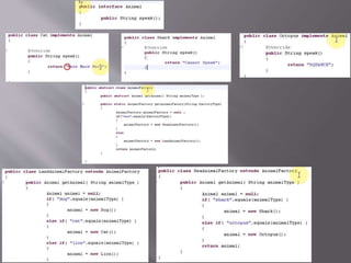 Factory Design Pattern | PPTX