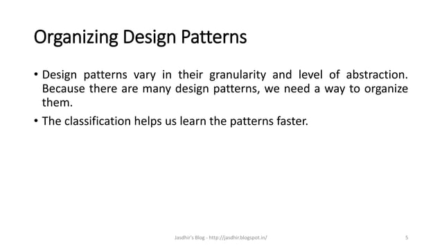 Design pattern | PPT