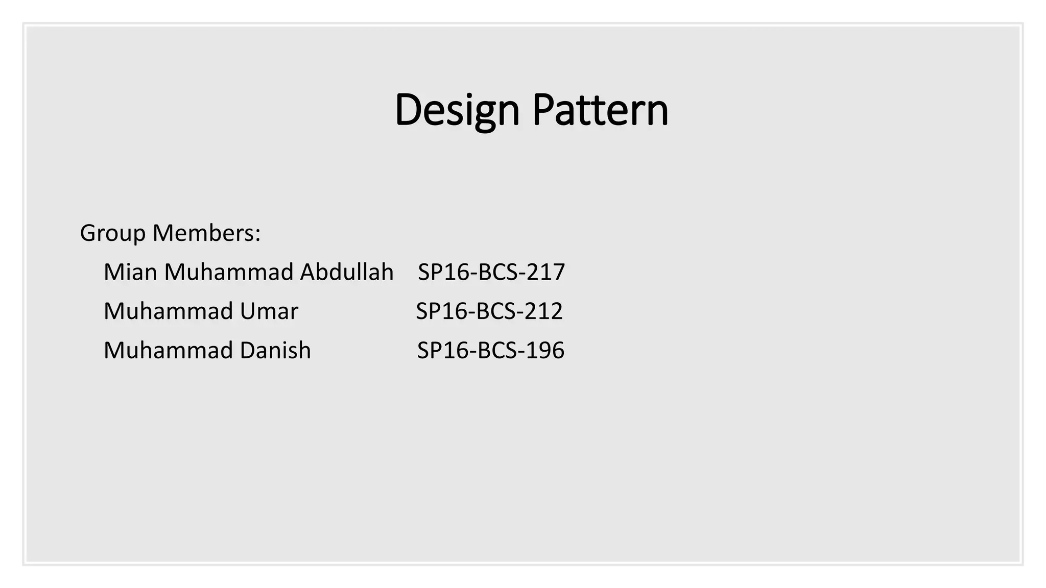 Design patterns Structural | PPTX