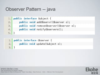Design Pattern From Java To Ruby | PPT | Programming Languages | Computing
