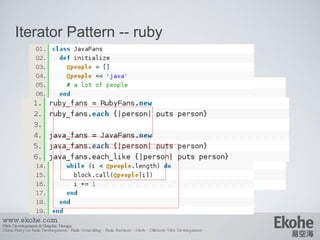 Design Pattern From Java To Ruby | PPT