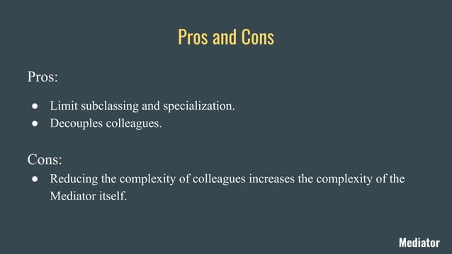 Design pattern - Iterator, Mediator and Memento | PDF