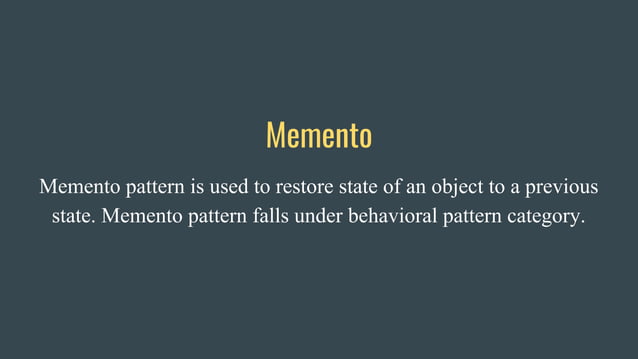 Design pattern - Iterator, Mediator and Memento | PDF