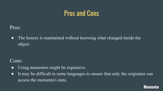 Design pattern - Iterator, Mediator and Memento | PDF