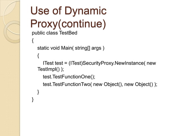 Design pattern proxy介紹 20130805 | PPT