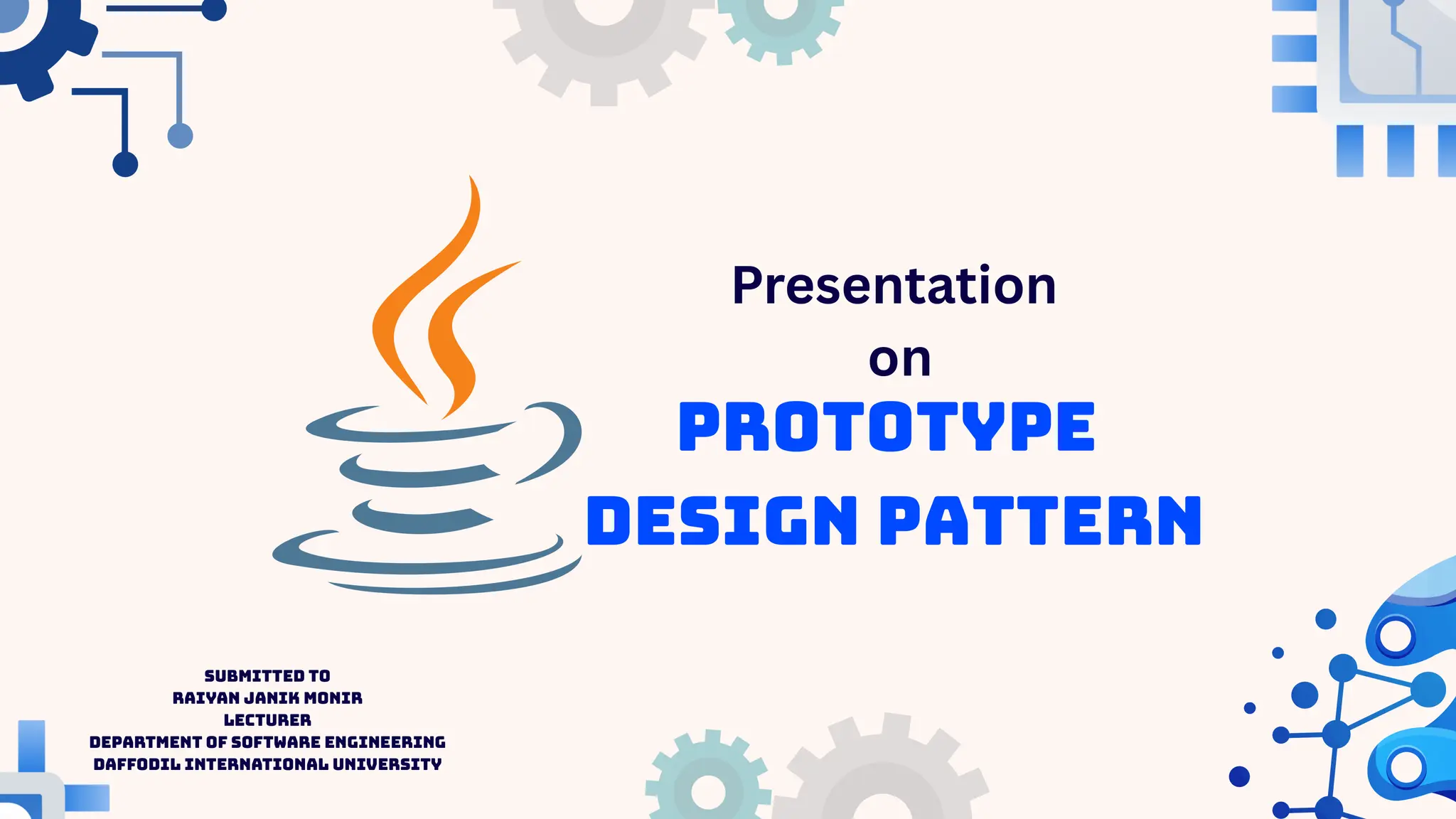 A Presentation on Prototype Design Pattern that covers the basics and ...