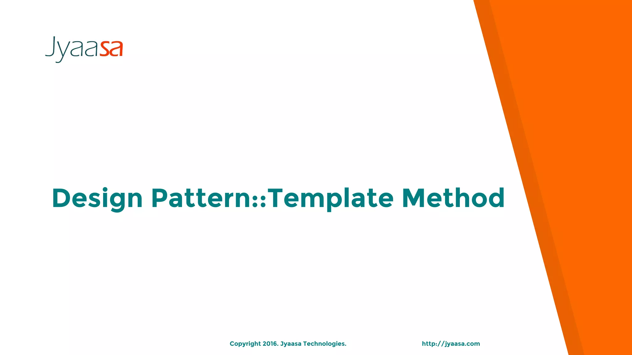 Design Pattern Template Method Ppt Free Download