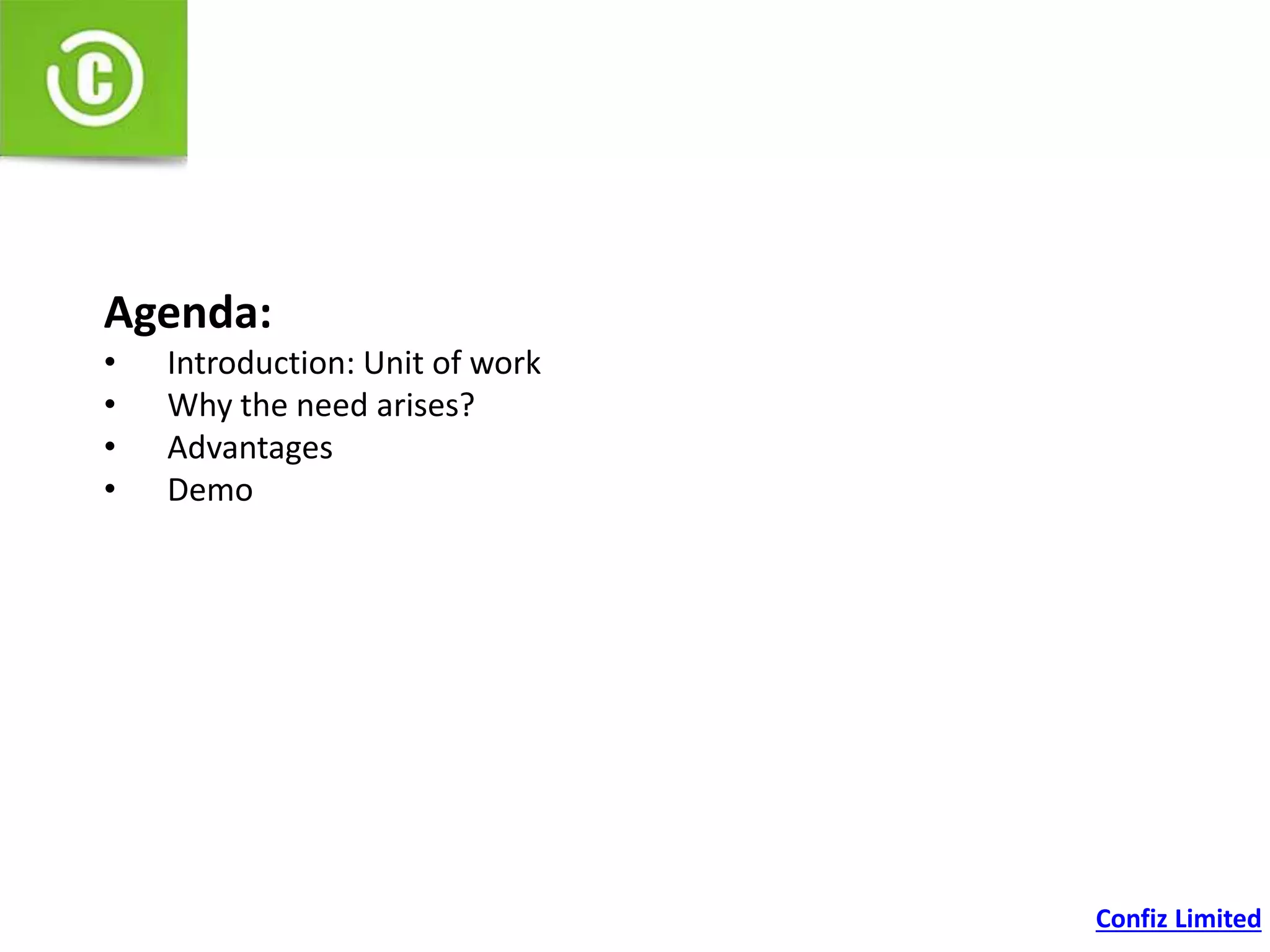 Design Pattern Unit Of Work Pptx Databases Computer Software And Applications