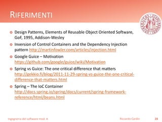 Design Pattern Architetturali - Dependency Injection | PPT