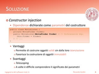 Design Pattern Architetturali - Dependency Injection | PPT