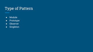 Design pattern in js | PPT