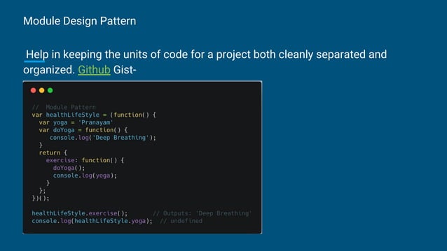 Design pattern in js | PPT