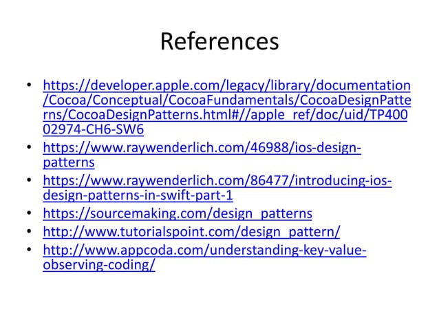 Design pattern iOS | PPT