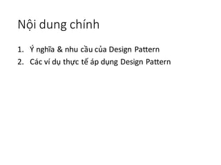 Design Pattern qua ví dụ thực tế | PDF