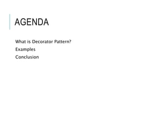 Design pattern reading group – decorator pattern | PPT