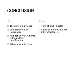 Design pattern reading group – decorator pattern | PPT