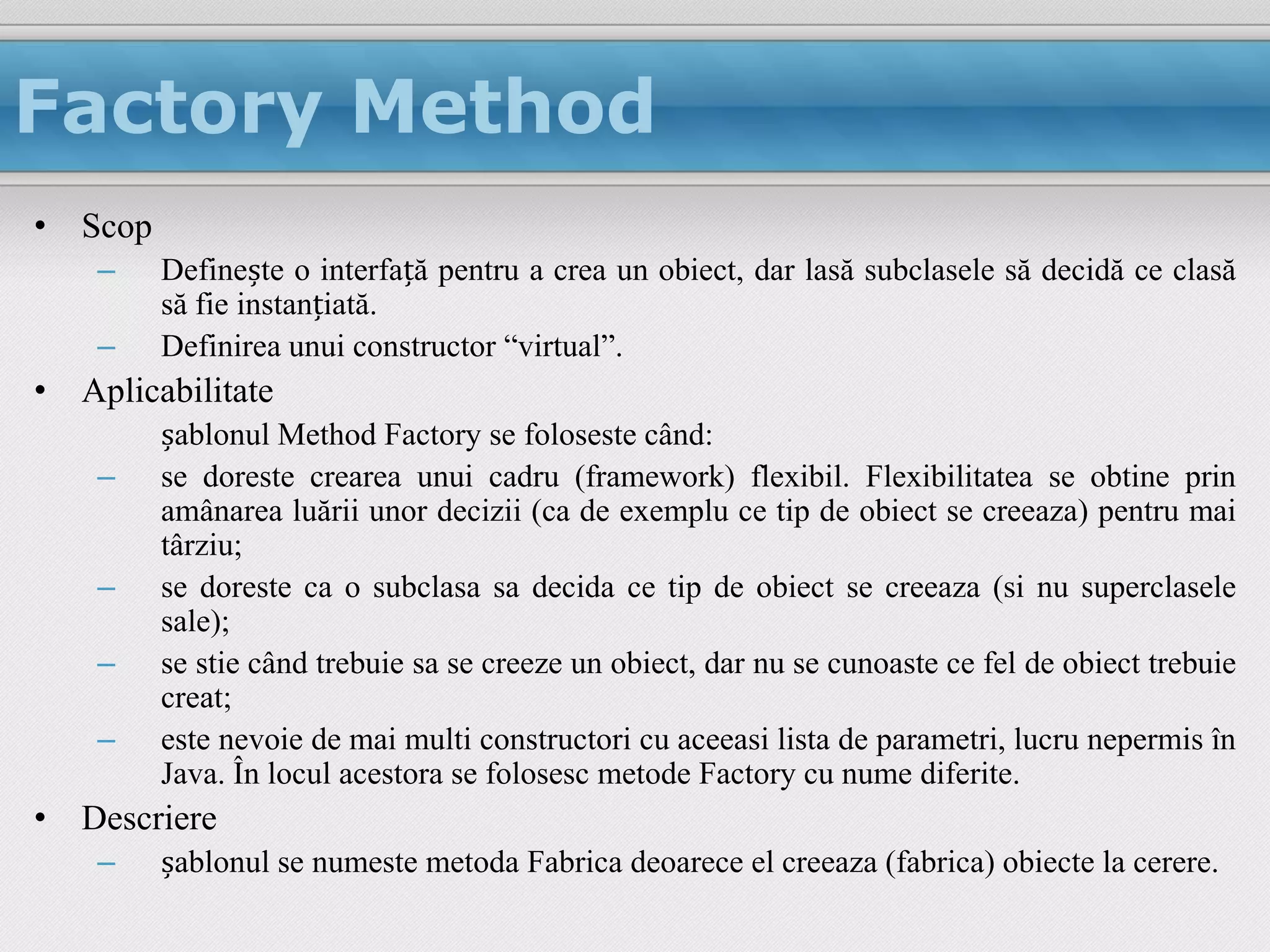 Sabloane de proiectare | PPTX