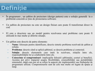 Sabloane de proiectare | PPTX