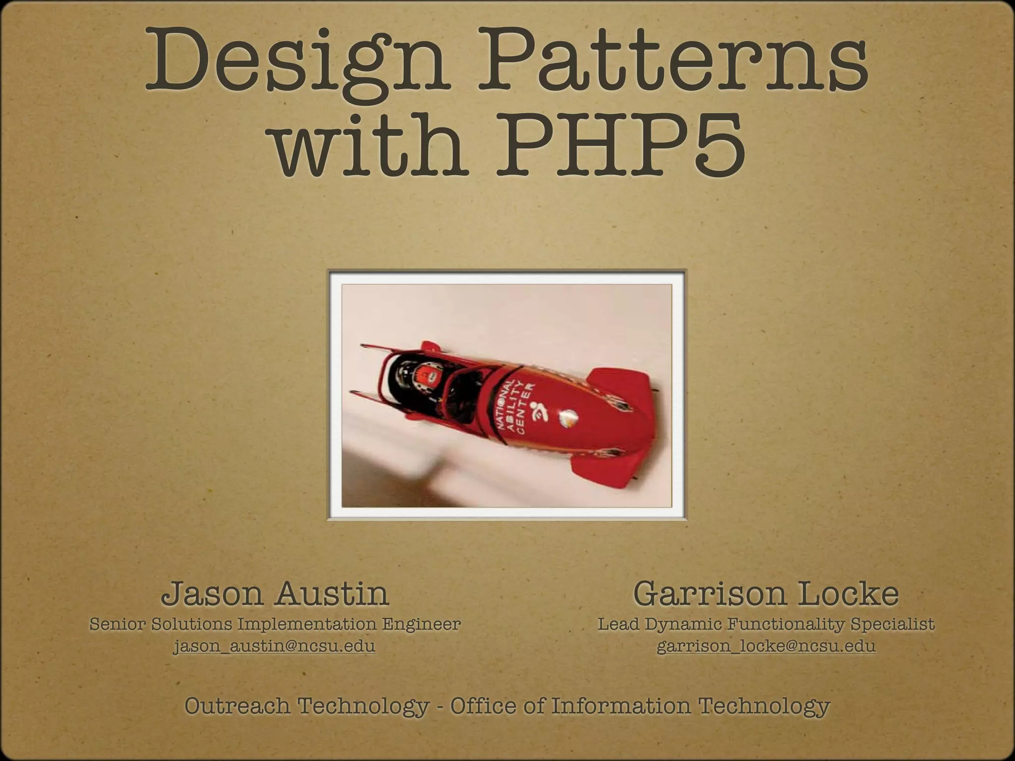 Design Patterns with PHP5 Examples | PPT
