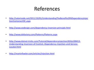 Design patterns[observer and ioc] | PPT