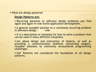 Prophecy Of Design Patterns | PPT