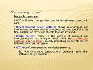 Prophecy Of Design Patterns | PPT