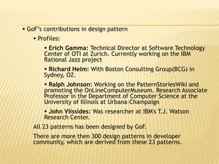 Prophecy Of Design Patterns | PPT