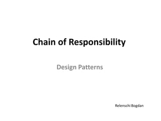Chain of Responsability | PPTX