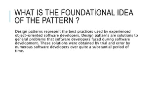 Design patterns | PPT