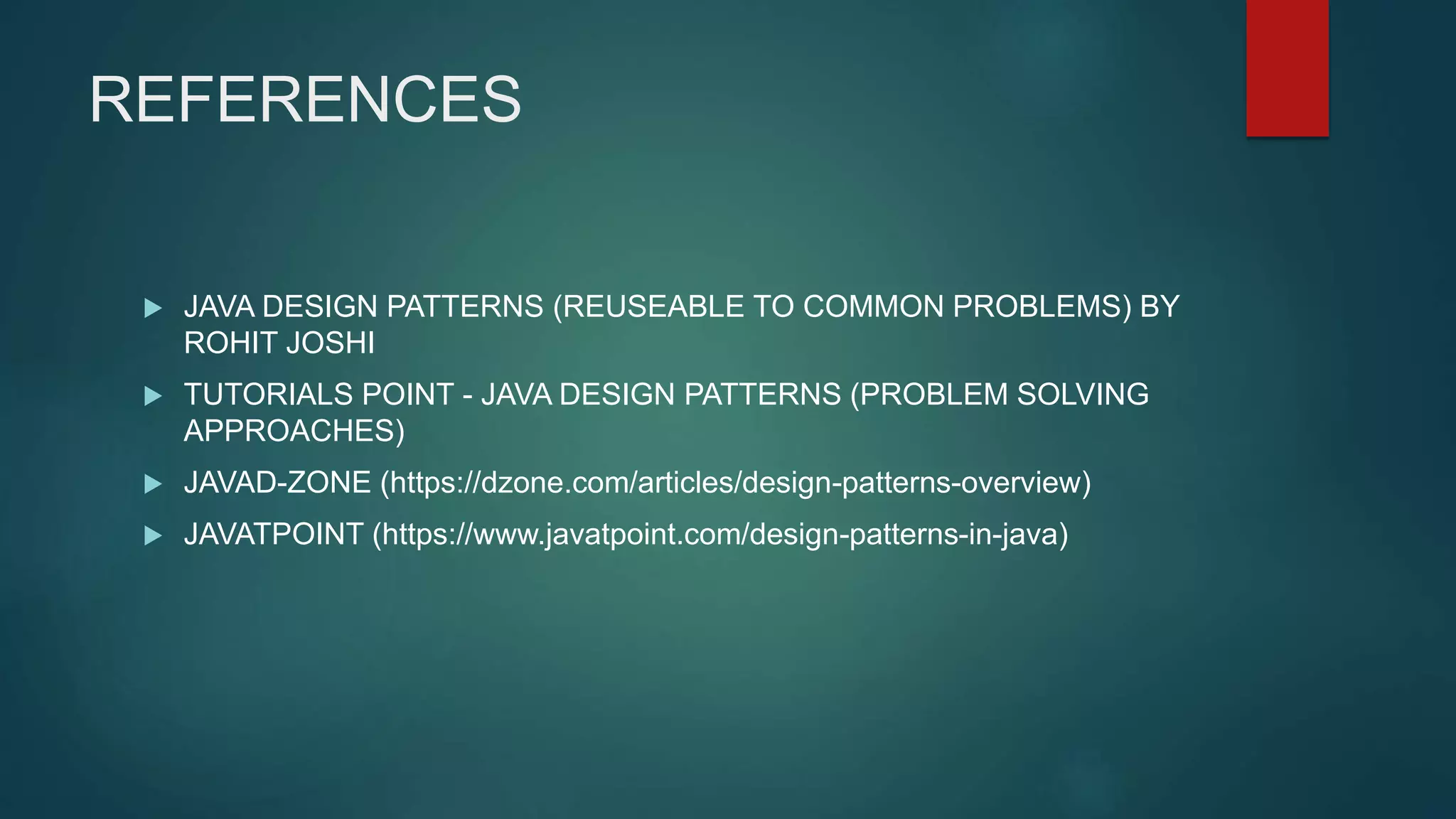 Design patterns | PPTX | Programming Languages | Computing